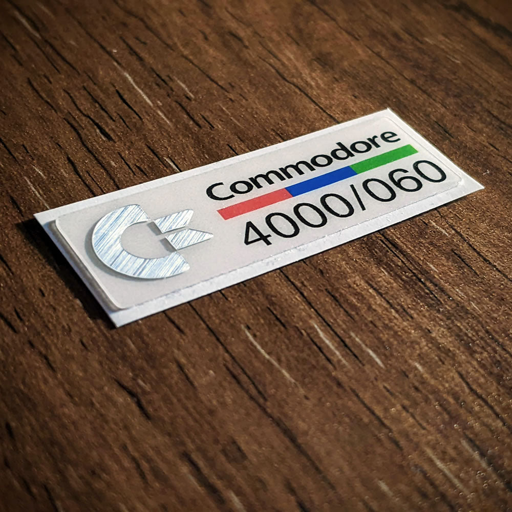 Commodore Amiga A4000 replacement badges – Retrofied