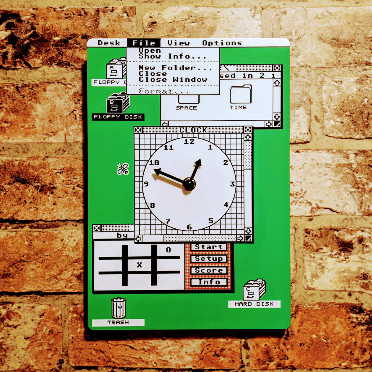 Atari ST GEM large wall clock – Retrofied