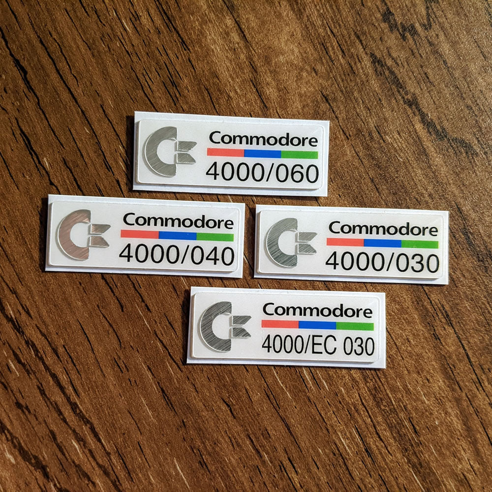 Commodore Amiga A4000 replacement badges – Retrofied