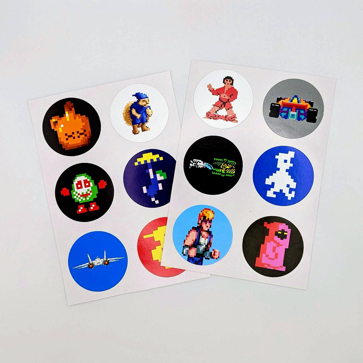 Classic video game mini-sticker packs – Retrofied