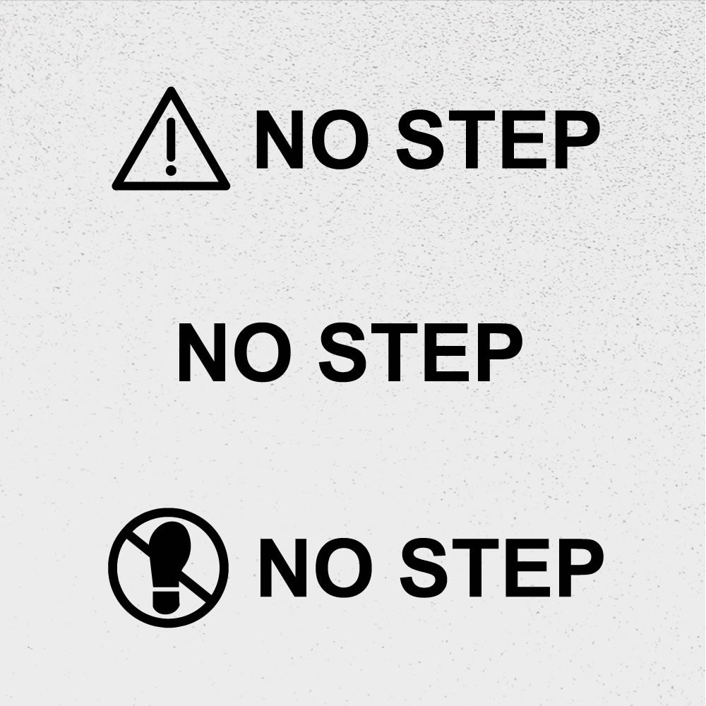 NO STEP warning decal – Retrofied
